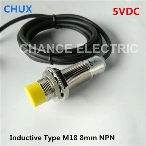 Inductive Proximity Sensor NPN 5V Voltage DC M18 NO NC NO NC 8mm Sensing Detect Distance Motion