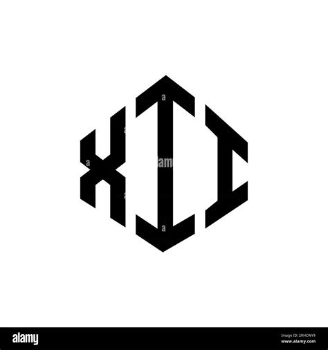 Xii Letter Logo Design With Polygon Shape Xii Polygon And Cube Shape Logo Design Xii Hexagon