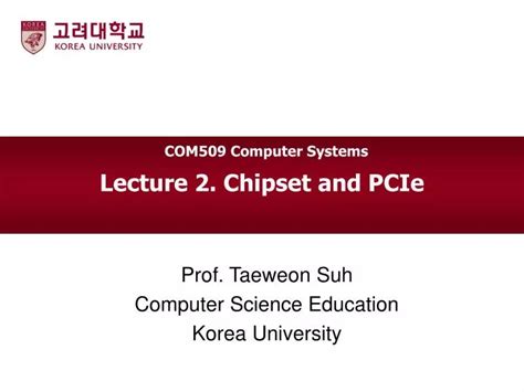 Ppt Lecture 2 Chipset And Pcie Powerpoint Presentation Free