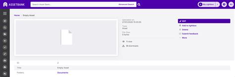 Empty Assets Asset Bank Help Centre