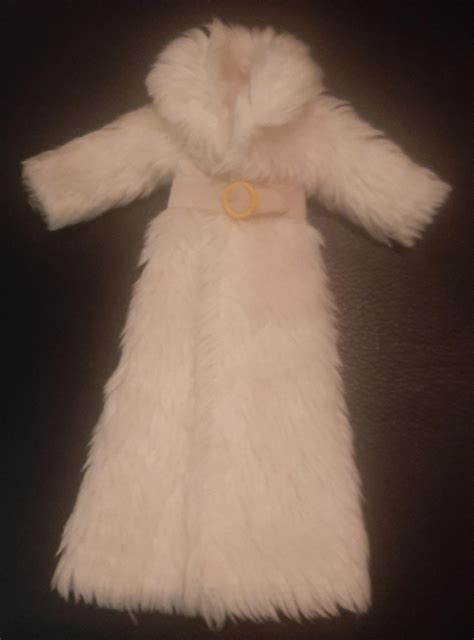 Barbie White Faux Fur Coat 1978 Etsy