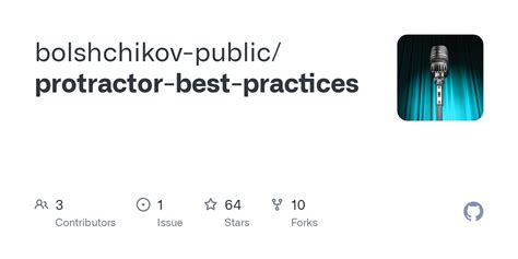 GitHub Bolshchikov Public Protractor Best Practices