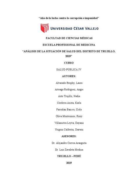 Asis Final Distrito Trujillo Pdf Pdf