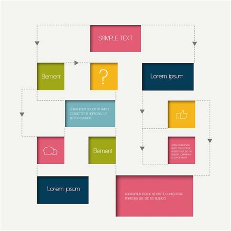 Premium Vector Flow Chart Scheme Infographics Elements Vector Design