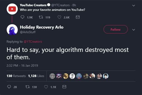what s up with all these references to youtube algorithm killing small