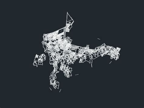 Urban Schematic Map In Dxf 379 47 Kb Cad Library