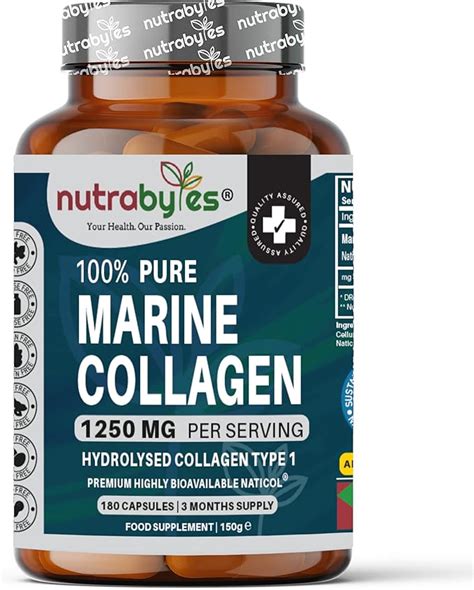 Pure Marine Collagen Capsules 1250mg High Strength Collagen