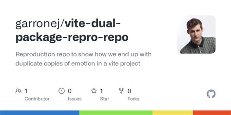 Github Garronejvite Dual Package Repro Repo Reproduction Repo To