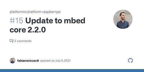 Update To Mbed Core Issue Platformio Platform Raspberrypi GitHub
