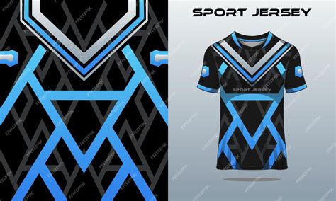 Premium Vector T Shirt Sport Blue Gradation And Gray Gradation For