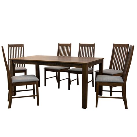 [พร้อมส่ง] ชุดโต๊ะกินข้าวไม้ยางพารา 6 ที่นั่ง รุ่นเรจจินา เก้าอี้ทรงสู Furyouliving Online