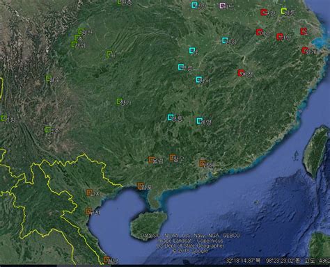 구글어스에 표시해 본 삼국지 행정구역 후한 13주 군 지도 인스티즈 Instiz 이슈 카테고리