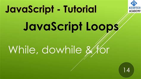 14 Javascript Loops Javascript While Loop Javascript Do While