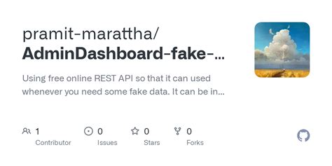 GitHub Pramit Marattha AdminDashboard Fake REST Api Json Server Using Free Online REST API So