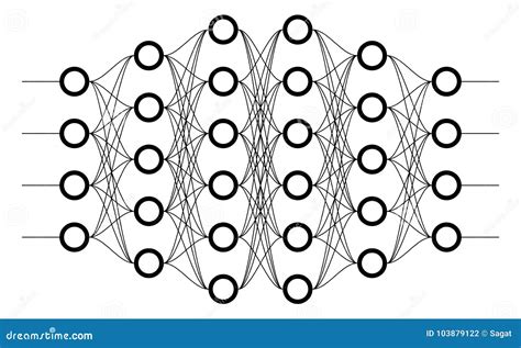 Neural net. Neuron network stock vector. Illustration of communication - 103879122