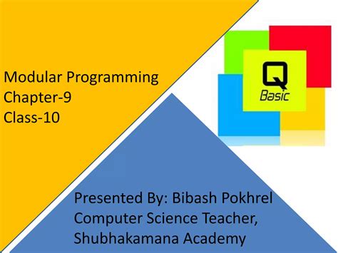 Modular Programming Pptx Programming Languages Computing