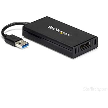 StarTech USB To DisplayPort Adapter K Ultra HD DisplayLink Certified Video Converter