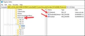 Disable TLS TLS Using PowerShell On Windows