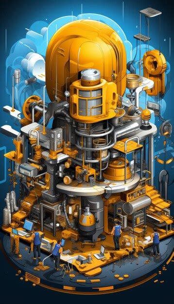 Premium Photo Computer Generated Image Of A Massive Machine