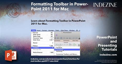 Formatting Toolbar In Powerpoint 2011 For Mac