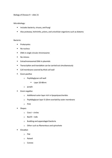 Biology Of Disease Lecture Notes 9 Biology Of Disease 9 Slide 21