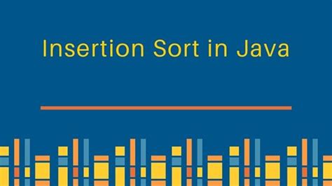 java program insertion sort algorithm