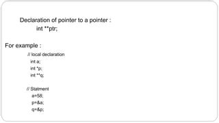 Pointer Basics Constant Pointers Pointer To Constant PPT