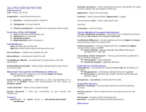 3 Cell Structures Functions Converted Cell Structures And Functions