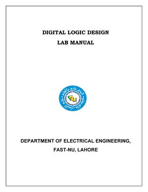 Lab1 Manual Lab 1 Lab 01 Implementation Of Basic Logic Gates Objectives To Study And