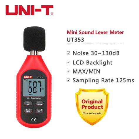 Uni T Ut353 Digital Sound Level Meter Noisemeter 30 130db Decibel Tester Noise Audio Detector