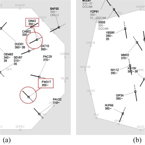 Scenarios In Main Experiment With Conflict Aircraft Annotated In Red Download Scientific