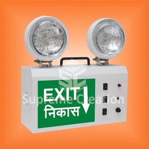 Led Exit Signage With Battery Backup Shape Rectangle Dimensions 185 X 295 Mm Rs 2800 Id