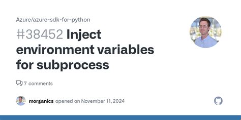 Inject Environment Variables For Subprocess · Issue 38452 · Azure