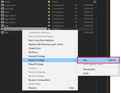 how to relink missing files in after effects motion graphics bank