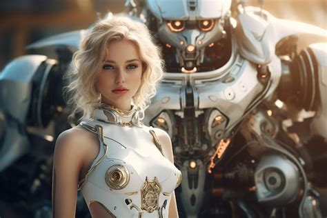 Premium Ai Image A Robot Girl