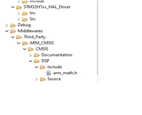How To Get Stm32cubemx To Include Dsp Header Files Page 3 Stmicroelectronics Community