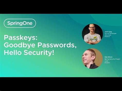 Rahul Raj On Linkedin Passkeys Goodbye Passwords Hello Security Springone
