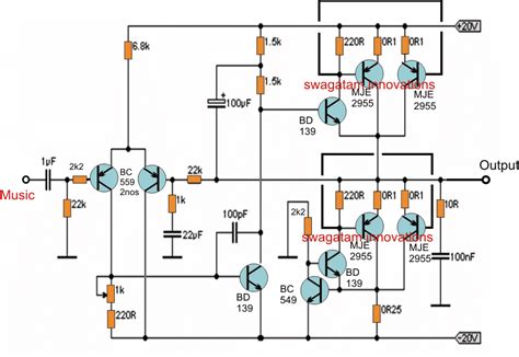 How To Make Simple Amplifier Circuit Wiring Draw And Schematic