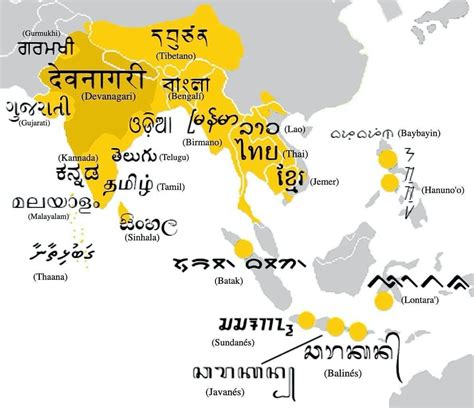 Spread Brahmic Scripts From Sea Heritage And History