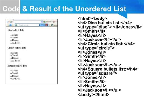 Html Basic Concepts Or Introduction Of Html Ppt