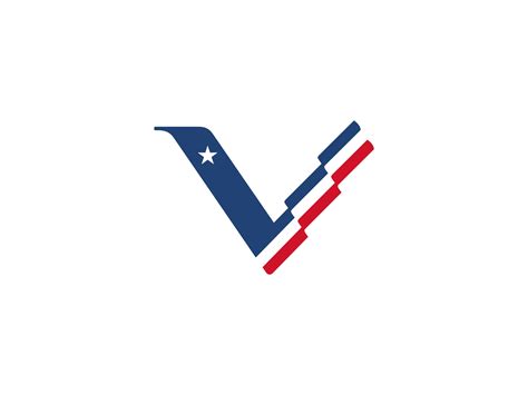 American V Flag Logo By Iwan Yulianto On Dribbble