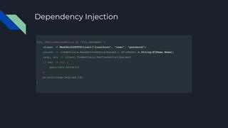 Golang Dot Testing Lite PPT
