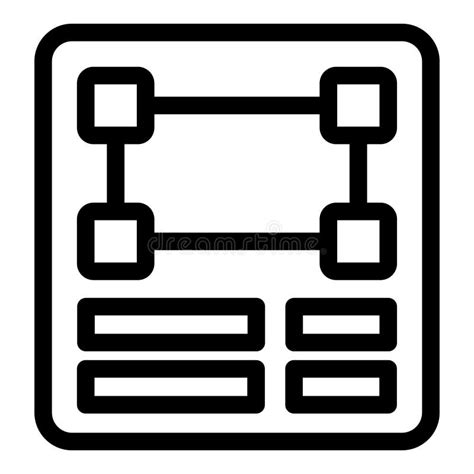 algorithm showing data processing with flow chart icon stock vector