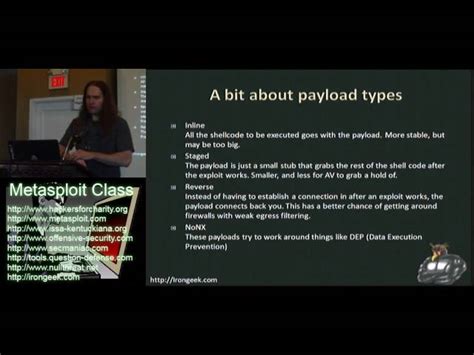 conference talks talk metasploit intro from youtube class central