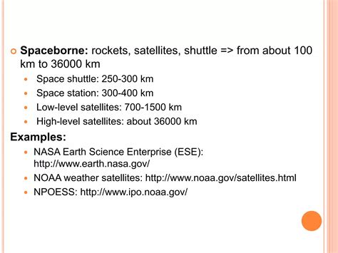 Remote Sensing Sensors Platforms And Satellite Orbits Pptx