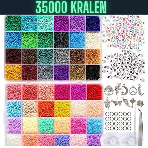 Kralen Kralen Set 35000 Stuks Kralen Hobby Volwassenen En Kinderen Sieraden