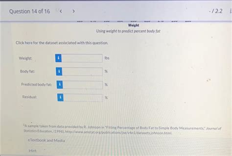 Solved This Problem Uses The Dataset BodyFat Which Gives Chegg