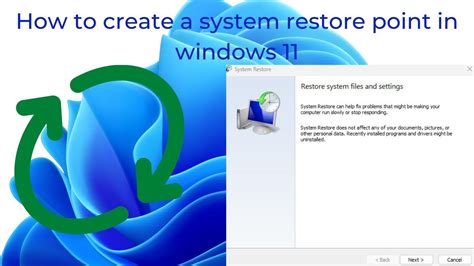 How To Create A System Restore Point In Windows 11 Youtube