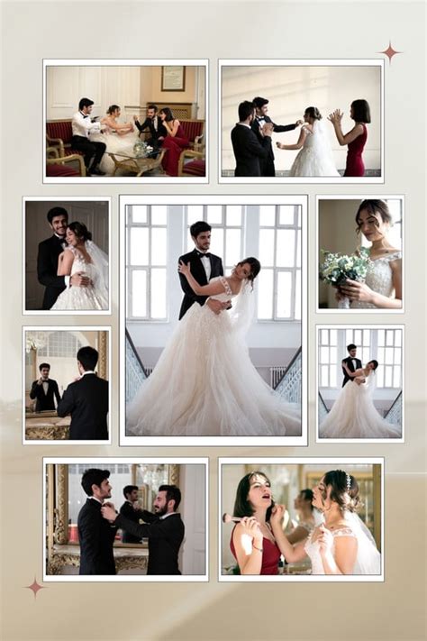 Free Printable Customizable Wedding Photo Collage Templates Canva