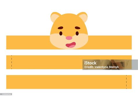 인쇄 가능한 햄스터 종이 크라운 생일 크리스마스 베이비 샤워를위한 Diy 컷 파티 리본 템플릿 엔터테인먼트를위한 재미있는